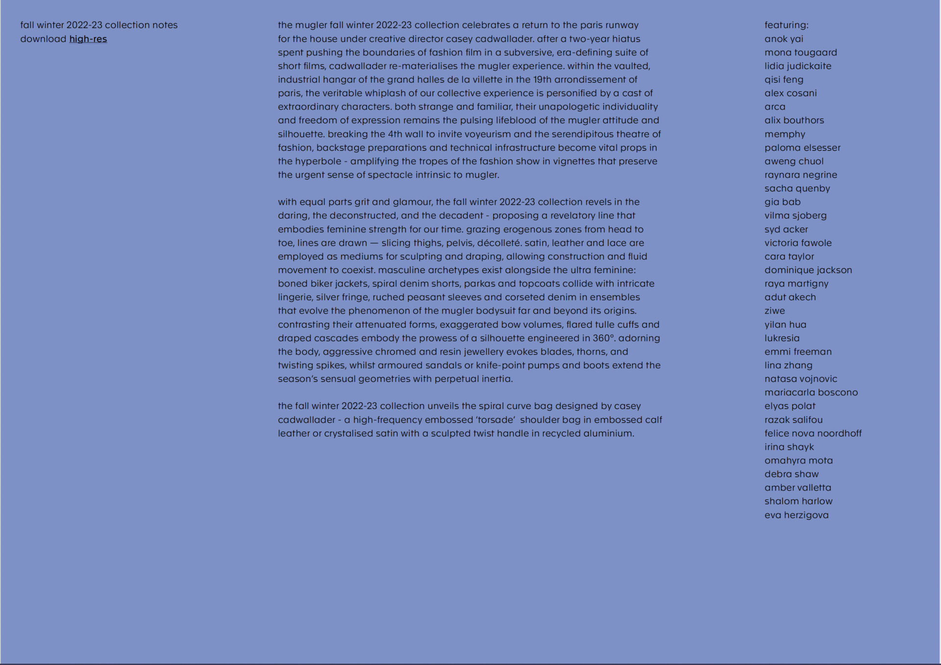 Dan Thawley Collection Statements (New) — Creative Exchange Agency